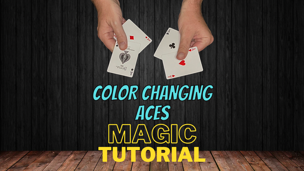 Magic Card Trick Tutorial - Color Changing Aces Digital Download – The ...